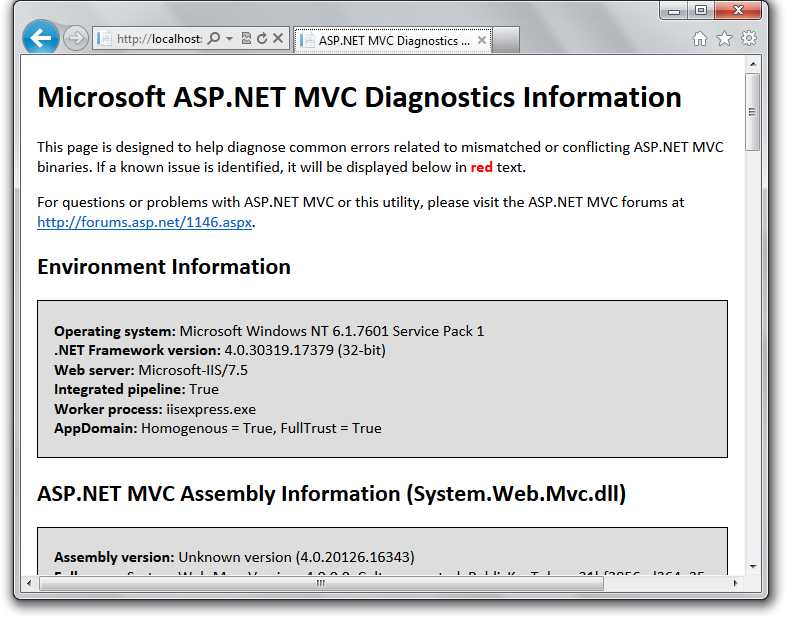 ASP.NET MVC Beta and RC Upgrades - Confirm your Expectations and Version Numbers in Production ...